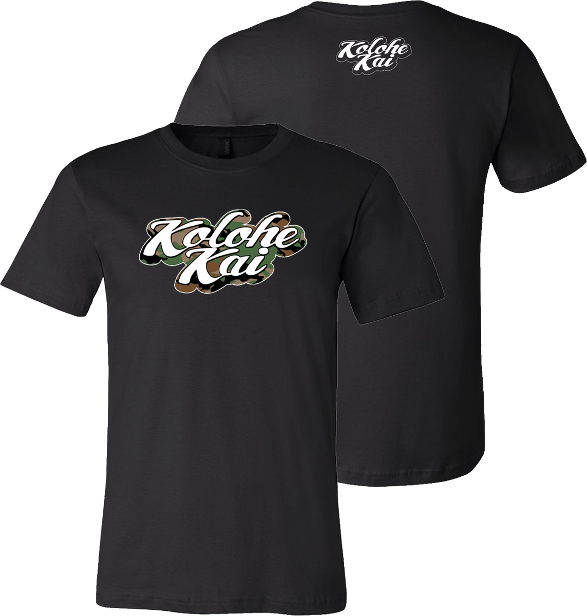 Camo Outline Logo Tee (Black) [S L & 2X Only] – Kolohe Kai Store